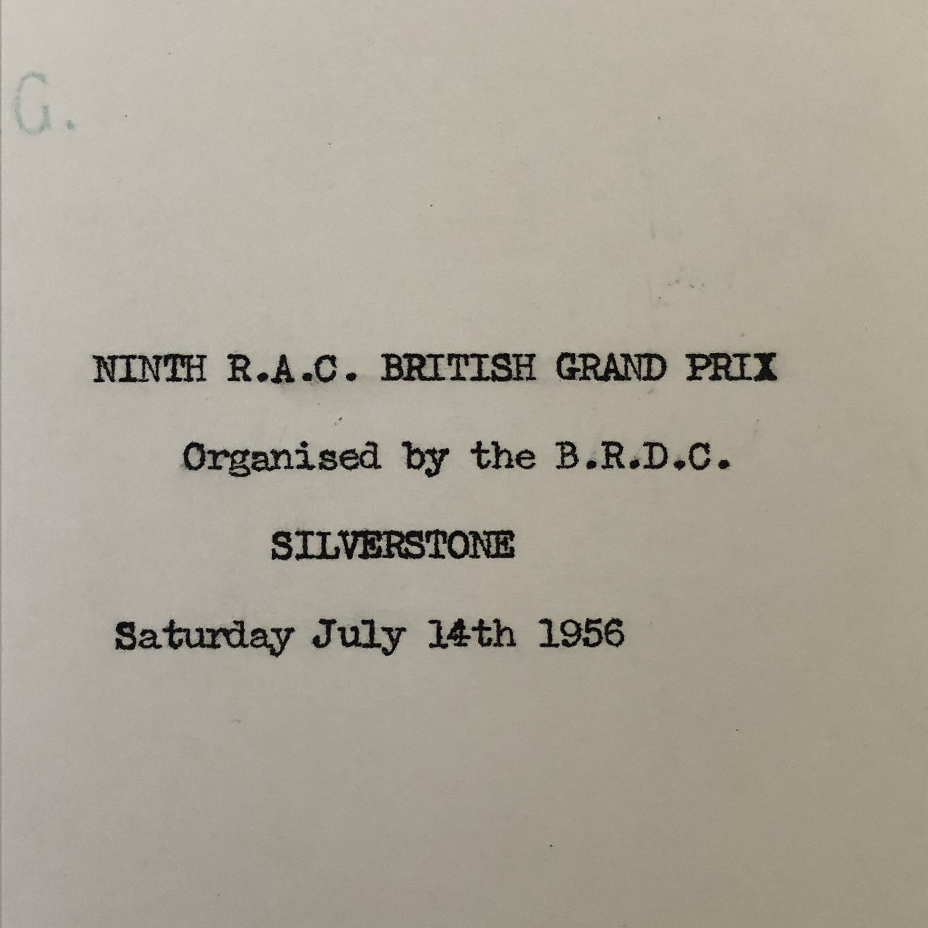 Vintage Car Racing Photo Photograph 1956 RAC British Grand - Etsy