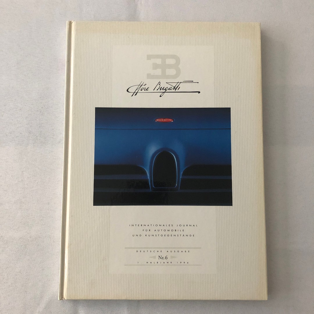 1994 Bugatti Car Book Magazine Journal German Text Vintage Cars + - Etsy