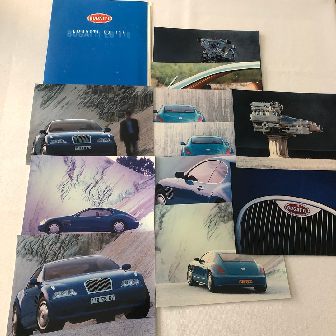 Bugatti EB 118 EB118 Press Kit Brochure Photos Italian Text - Etsy