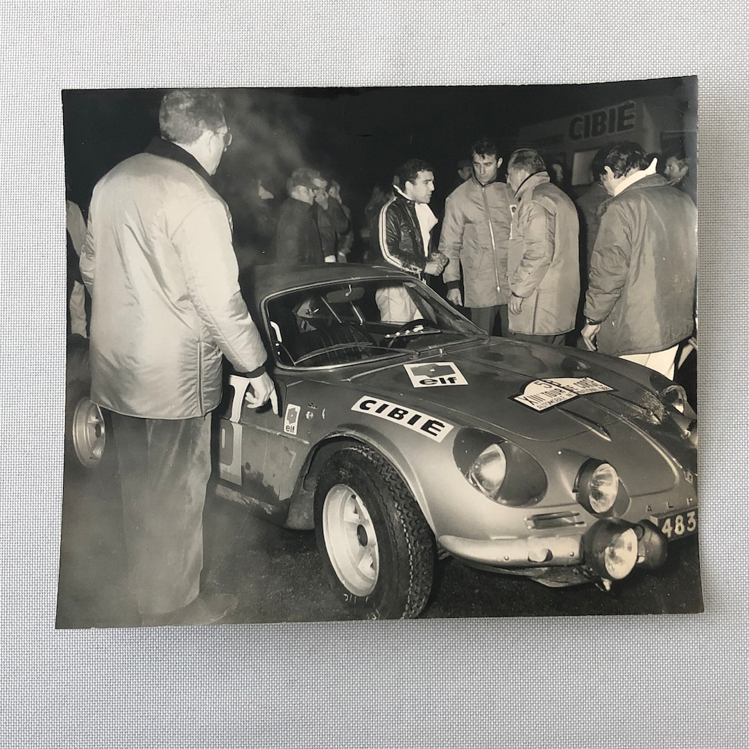 Vintage Renault Alpine Rally Racing Photo Photograph Jean Claude ...