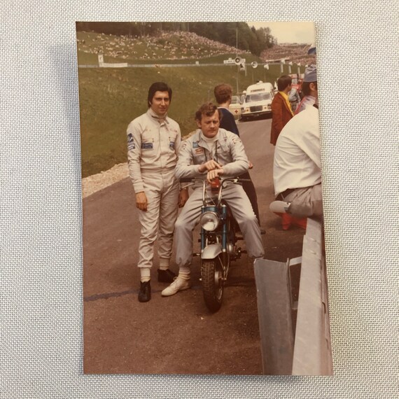 Vintage Racing Driver Photo Photograph Print Mini Bike Scooter - Etsy