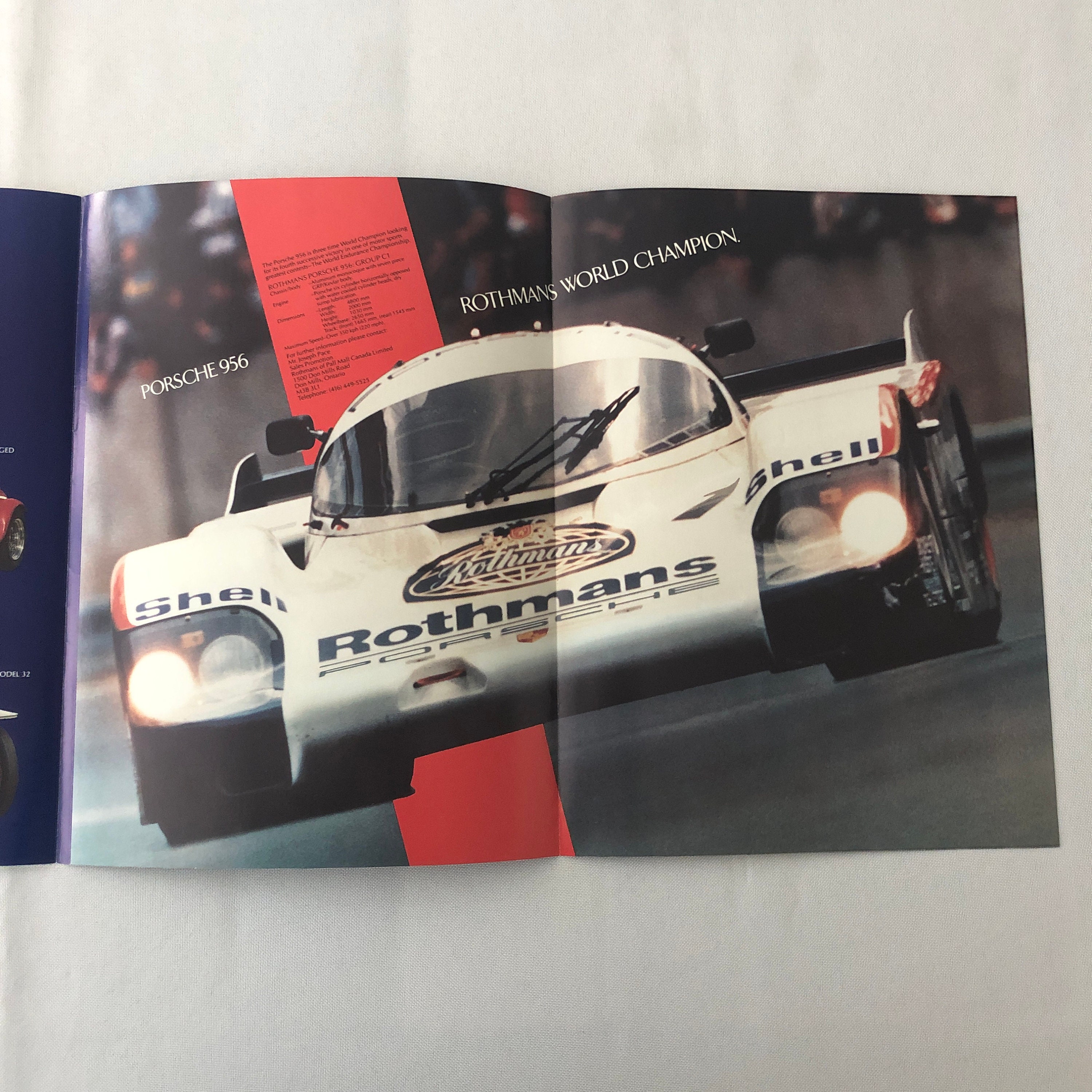 1986 Rothmans Racing Legends Expo 86 Car Show Brochure Porsche - Etsy