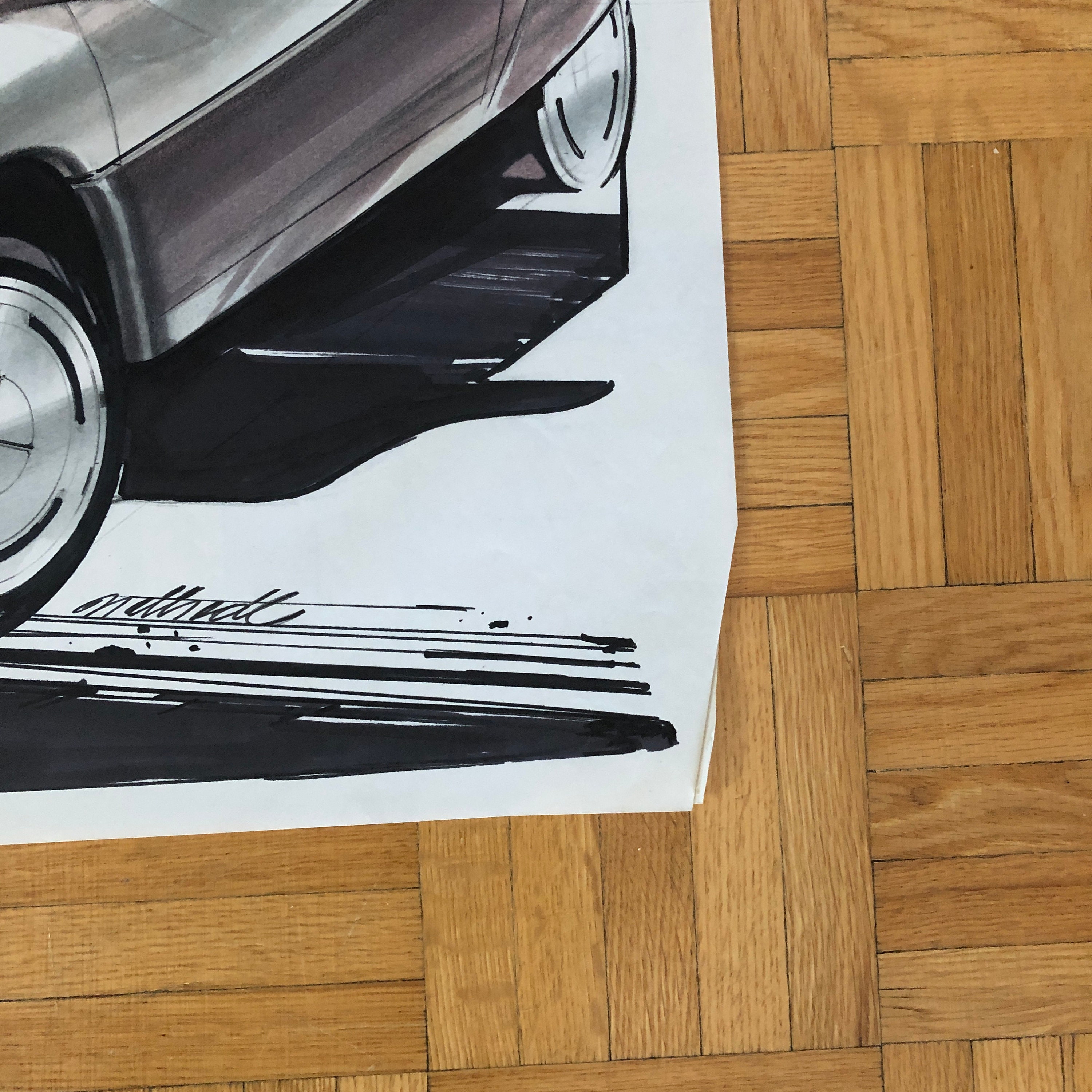 Car Styling Concept Illustration Art Drawing Sketch Vintage NOTTRODT - Etsy