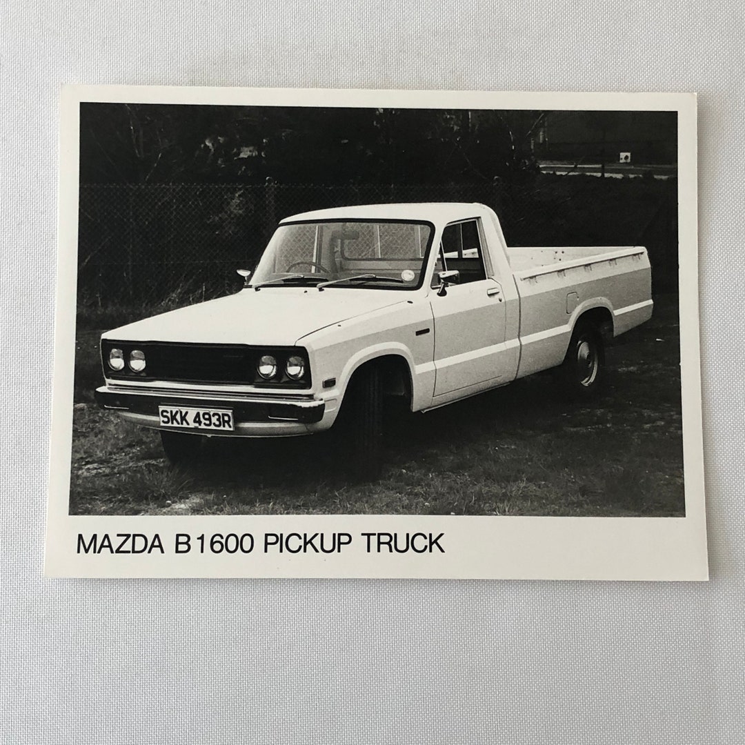 Vintage Mazda B1600 Pickup Truck Factory Photo Photograph B 1600 ...