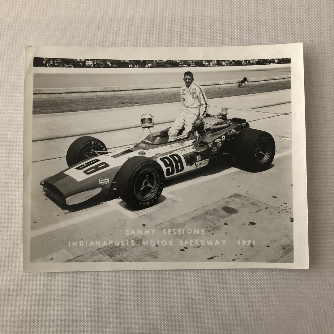 Vintage Indy Indianapolis Racing Photo Photograph 1971 Sammy Sessions ...