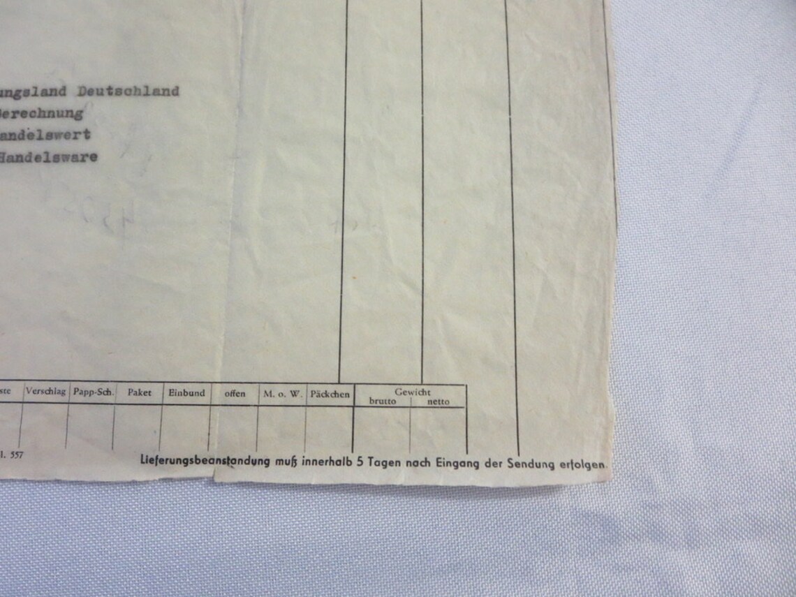 1957 Mercedes Benz Daimler Letter Document Invoice for | Etsy