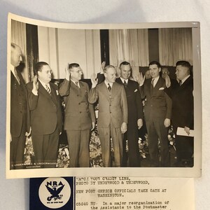 Press Photograph Photo 1934 Postmaster General Postal Post Office ...