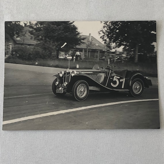 Vintage MG TC Racing Car Photo Photograph - Etsy