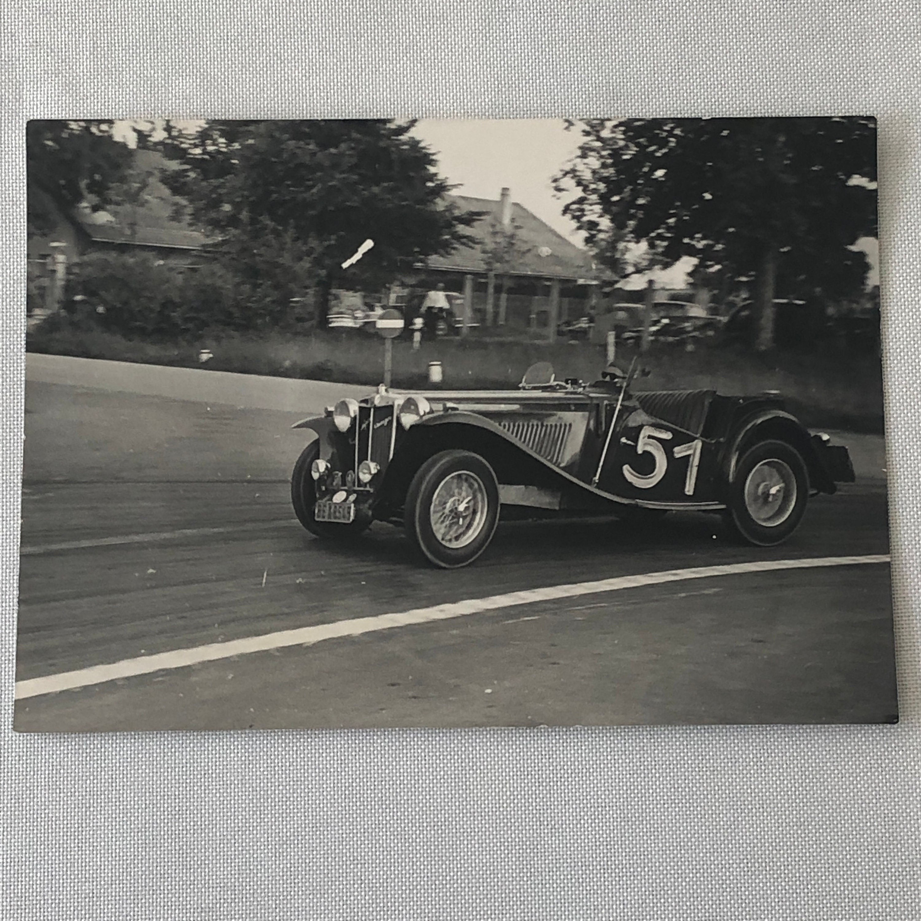 Vintage MG TC Racing Car Photo Photograph - Etsy