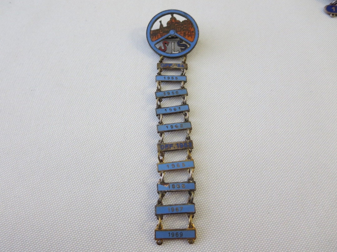 Vintage SLS Scheveningen Luxemburg Scheveningen Car Rally Pin Badge ...