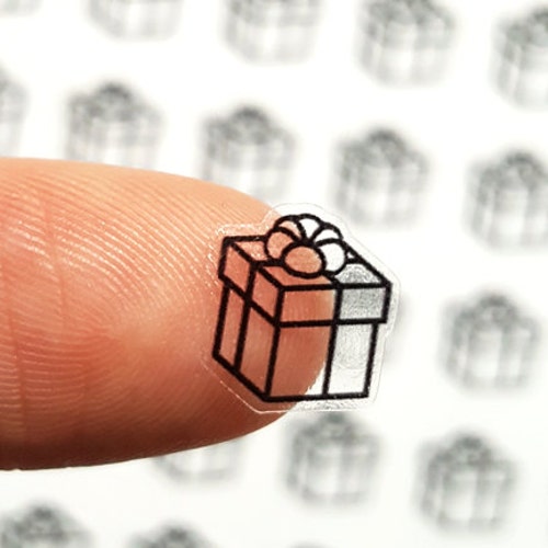 56 Present Planner Stickers Gift Stickers Gift Box Stickers - Etsy