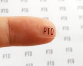 60 Clear PTO Stickers Paid Time off Planner Stickers - Etsy