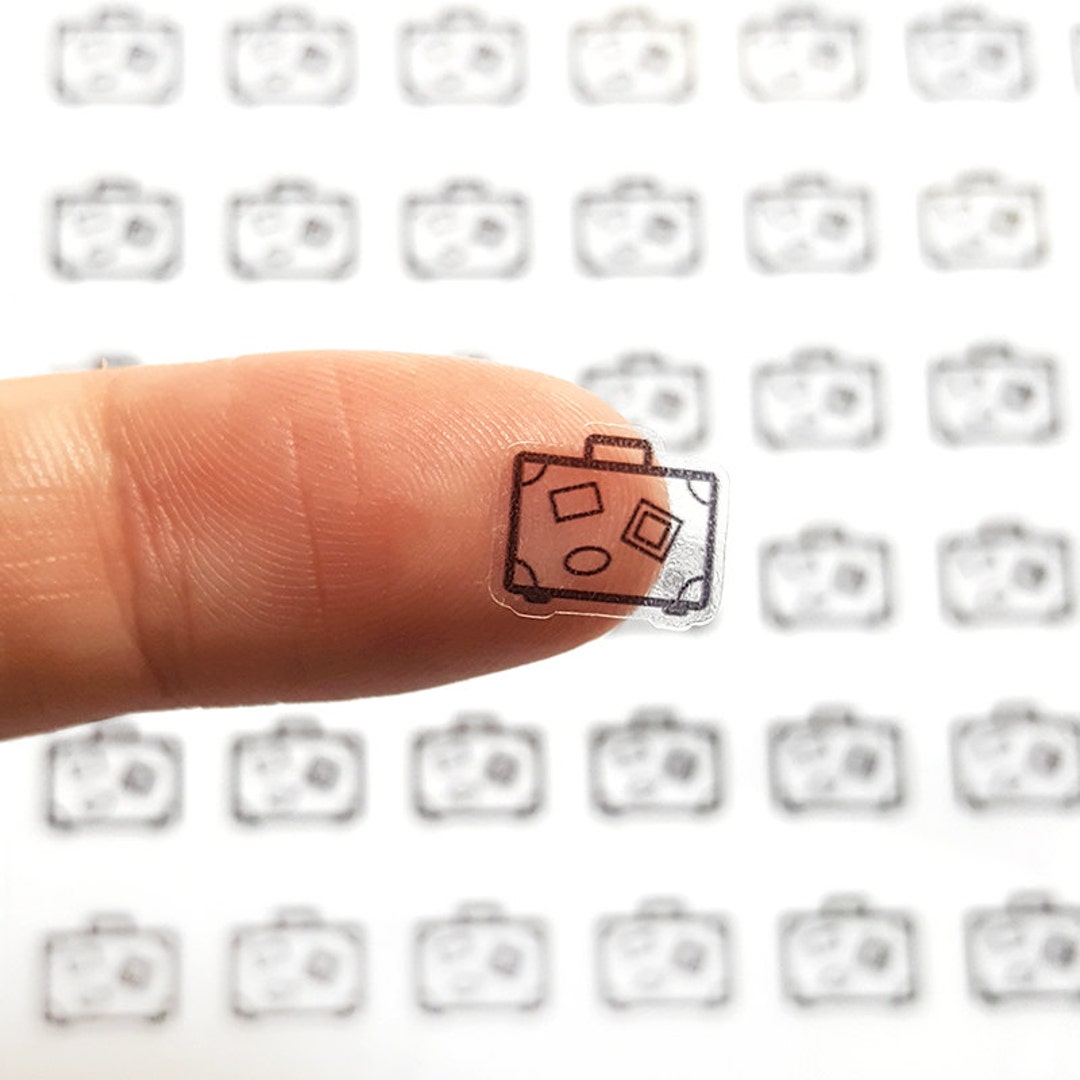 56 Suitcase Stickers, Briefcase Planner Stickers, Travel Stickers ...