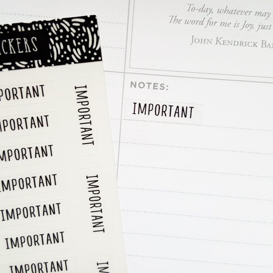 40 Important Stickers Important Planner Stickers Header - Etsy