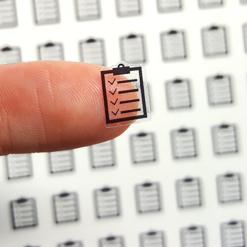 56 Clipboard Stickers Clipboard Planner Stickers Check - Etsy