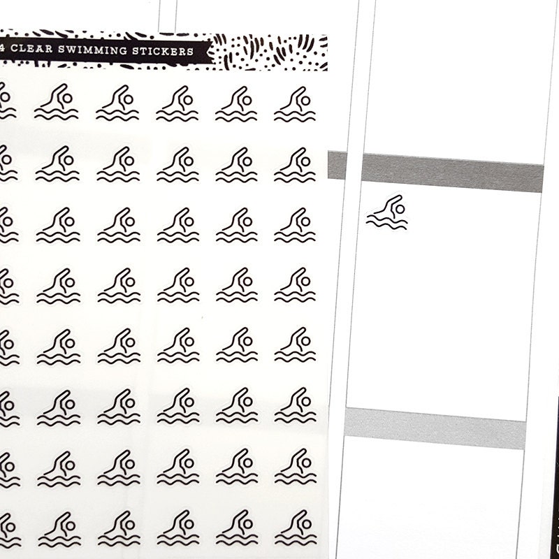 56 Swimming Stickers Swimming Planner Stickers Passion - Etsy
