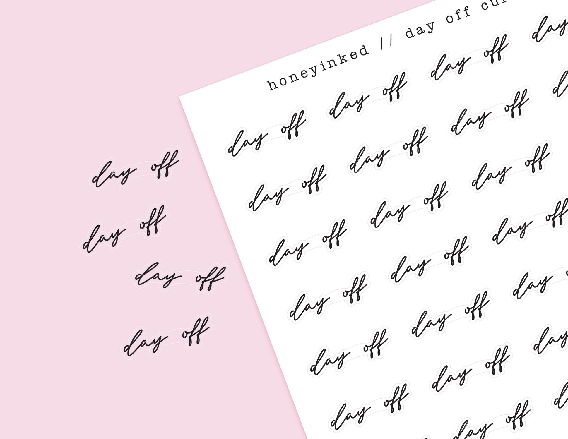 Day off Planner Stickers Day off Stickers Work Stickers | Etsy