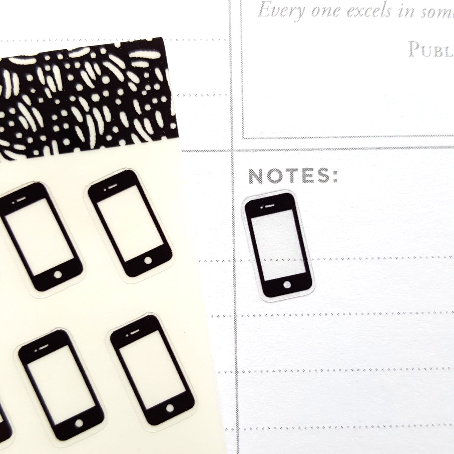 48 Clear Phone Stickers Cell Phone Planner Stickers - Etsy
