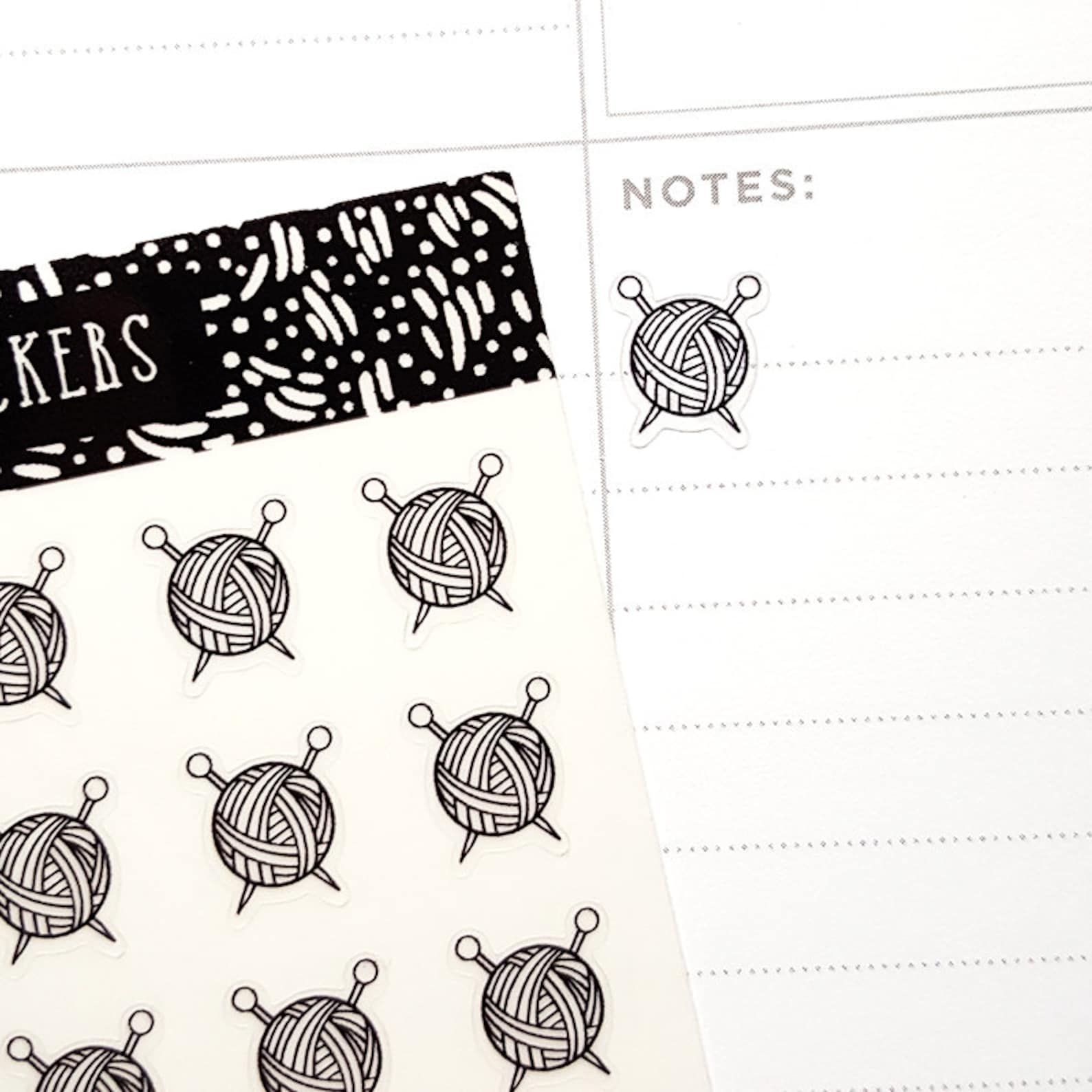 Knitting Stickers Knitting Planner Stickers Crocheting - Etsy