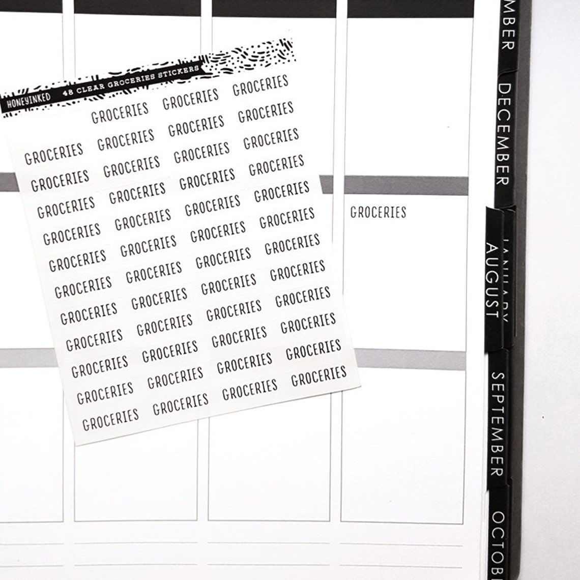 48 Groceries Stickers Groceries Planner Stickers Grocery | Etsy