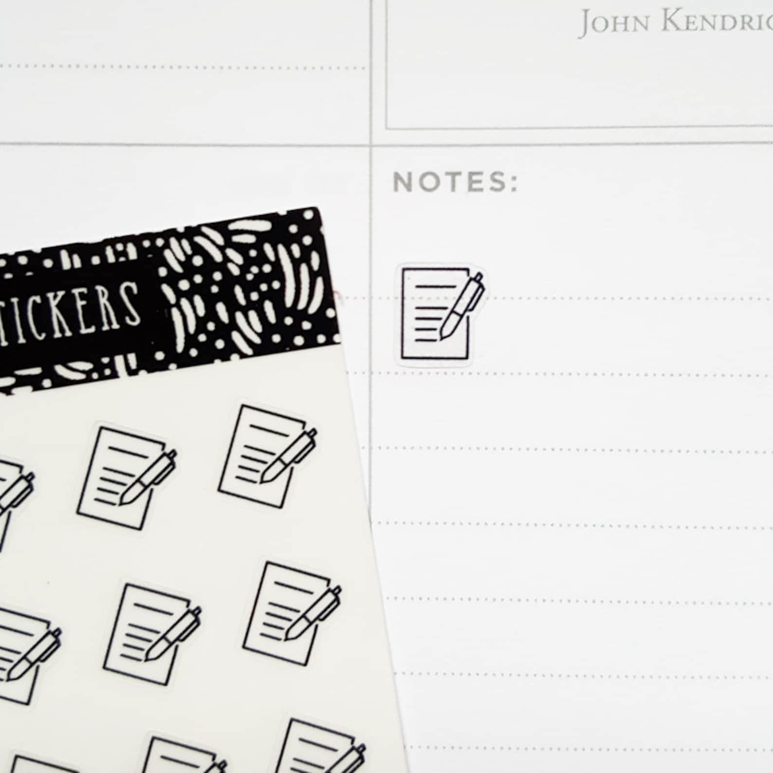 56 Pen Stickers Pen Planner Stickers Writing Stickers Day | Etsy