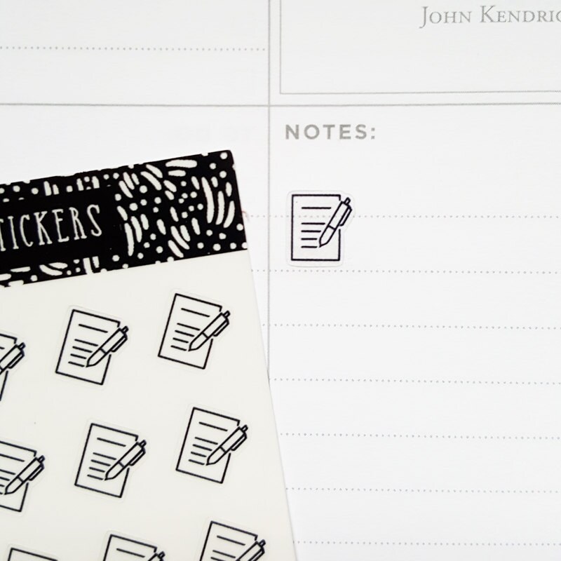 56 Pen Stickers Pen Planner Stickers Writing Stickers Day | Etsy