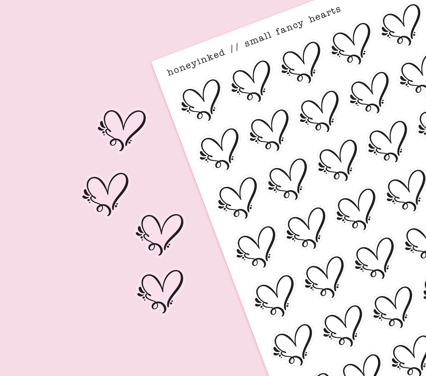Embellishments Paper, Party & Kids Heart Planner Stickers etna.com.pe