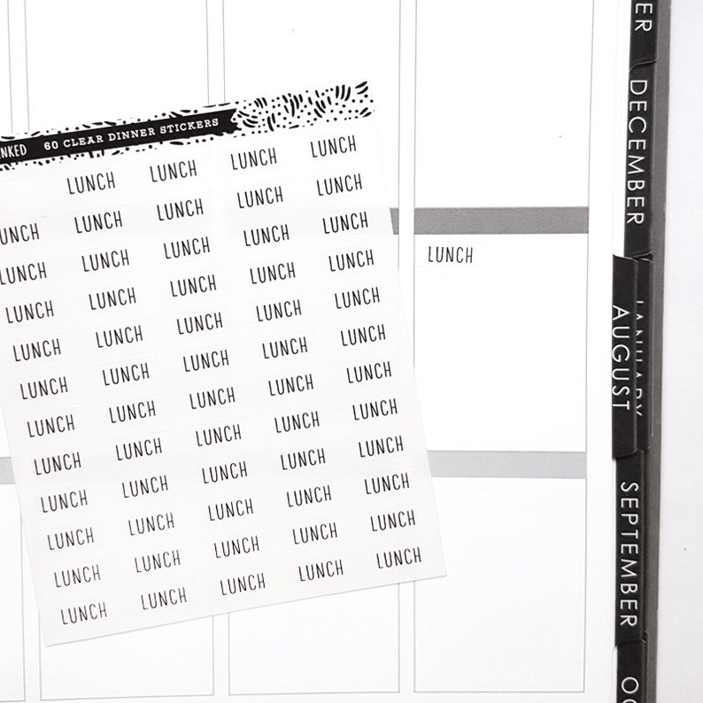 60 Lunch Stickers Lunch Planner Stickers Food Stickers Meal | Etsy