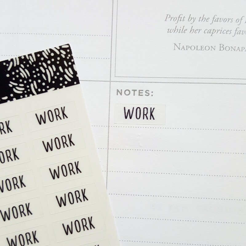 60 Work Stickers for Planners | Etsy