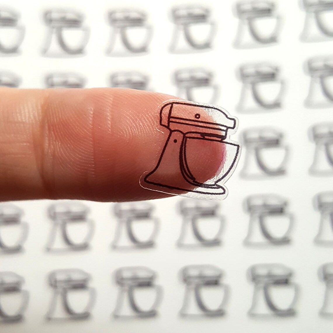 42 Clear Mixer Stickers Mixer Planner Stickers Stand Mixer - Etsy