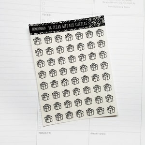 56 Present Planner Stickers, Gift Stickers, Gift Box Stickers, Day ...