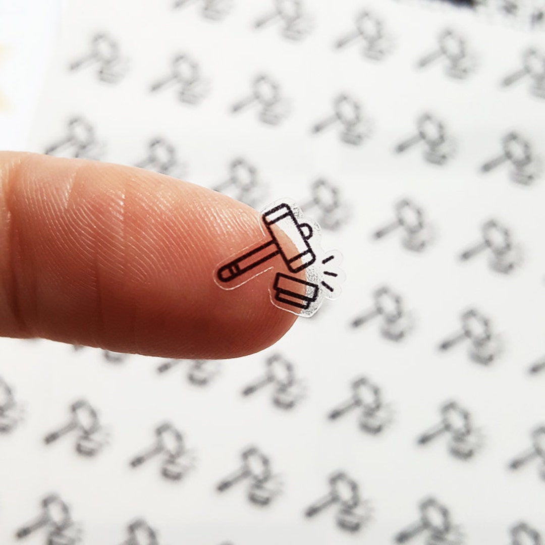 56 Gavel Stickers, Gavel Planner Stickers, Court Stickers, Happy ...