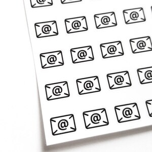 56 Email Planner Stickers, Email Stickers, Mail Stickers, Work Stickers ...