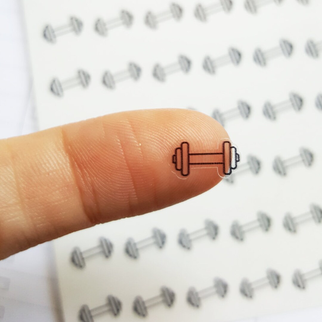 Weight Stickers Hand Weight Planner Stickers, Fitness Stickers for ...