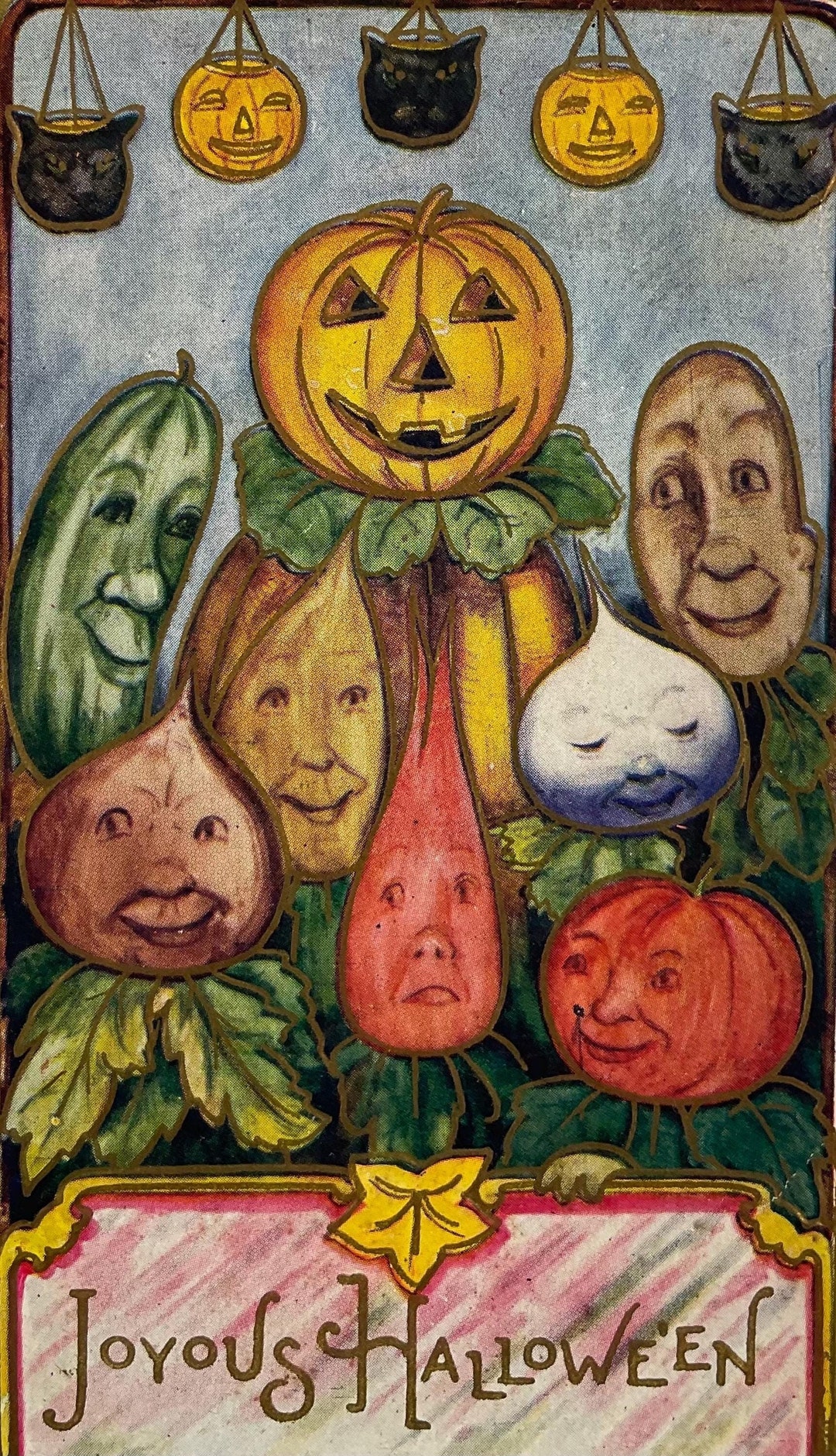 Anthro Anthropomorphic Onion Pickle Potato Turnip Carrot & JOL Pumpkin ...