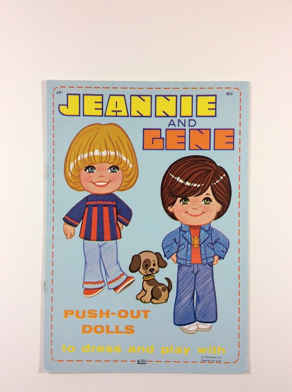 Jeannie and Gene 1976 Lowe Paper Doll Book - Etsy