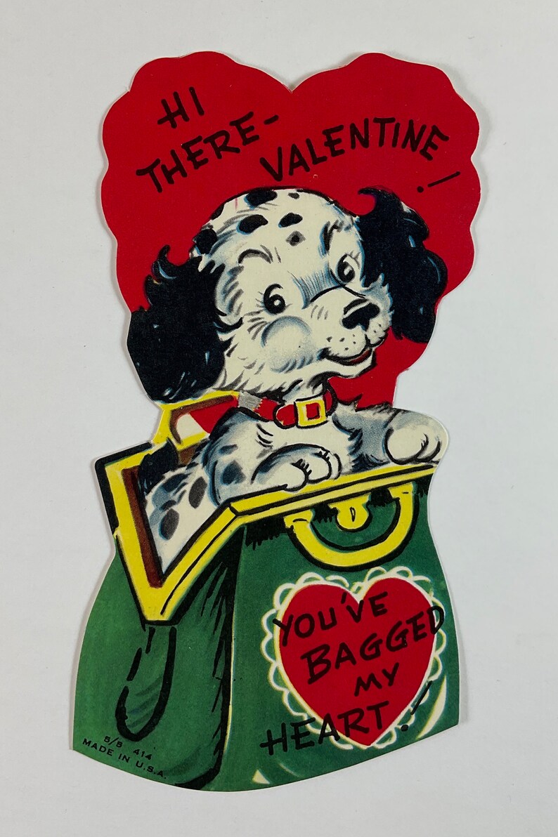 Spaniel Dalmatian Puppy Dog Inside Pocketbook You Bagged My - Etsy