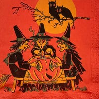 Vintage 1970s Witch Cut Out Halloween Decoration (upon Ordering This ...