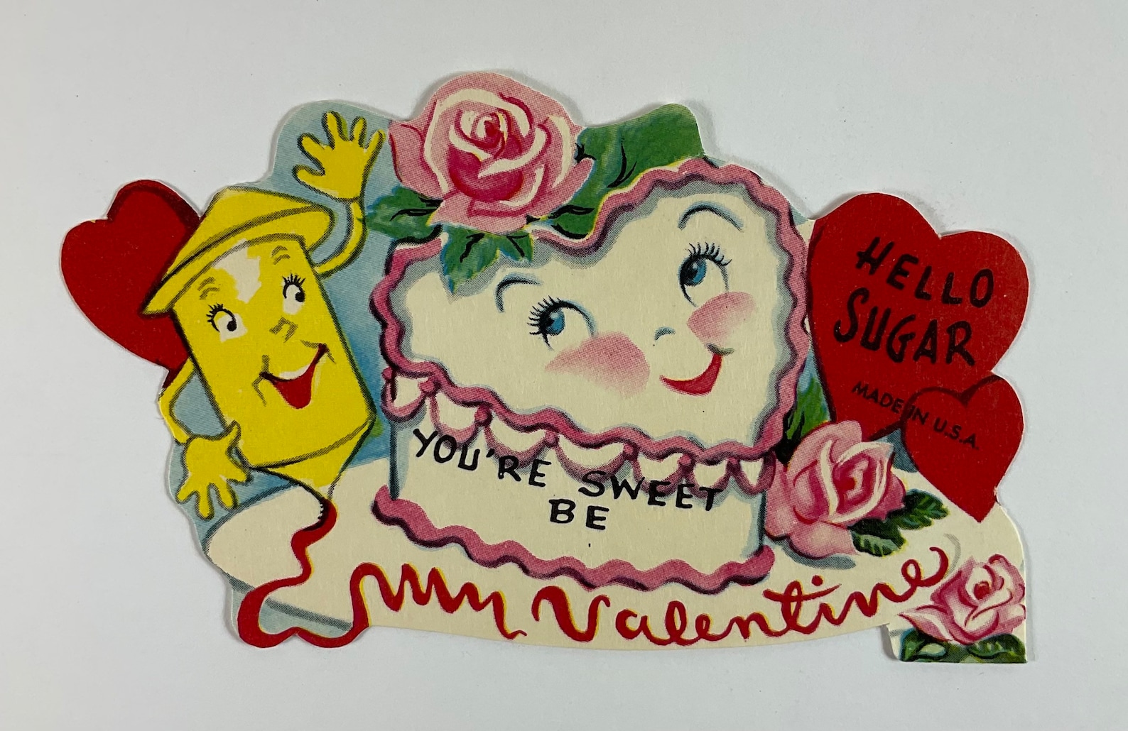 Anthro Anthropomorphic Hello Sugar Cake & Firecracker - Etsy