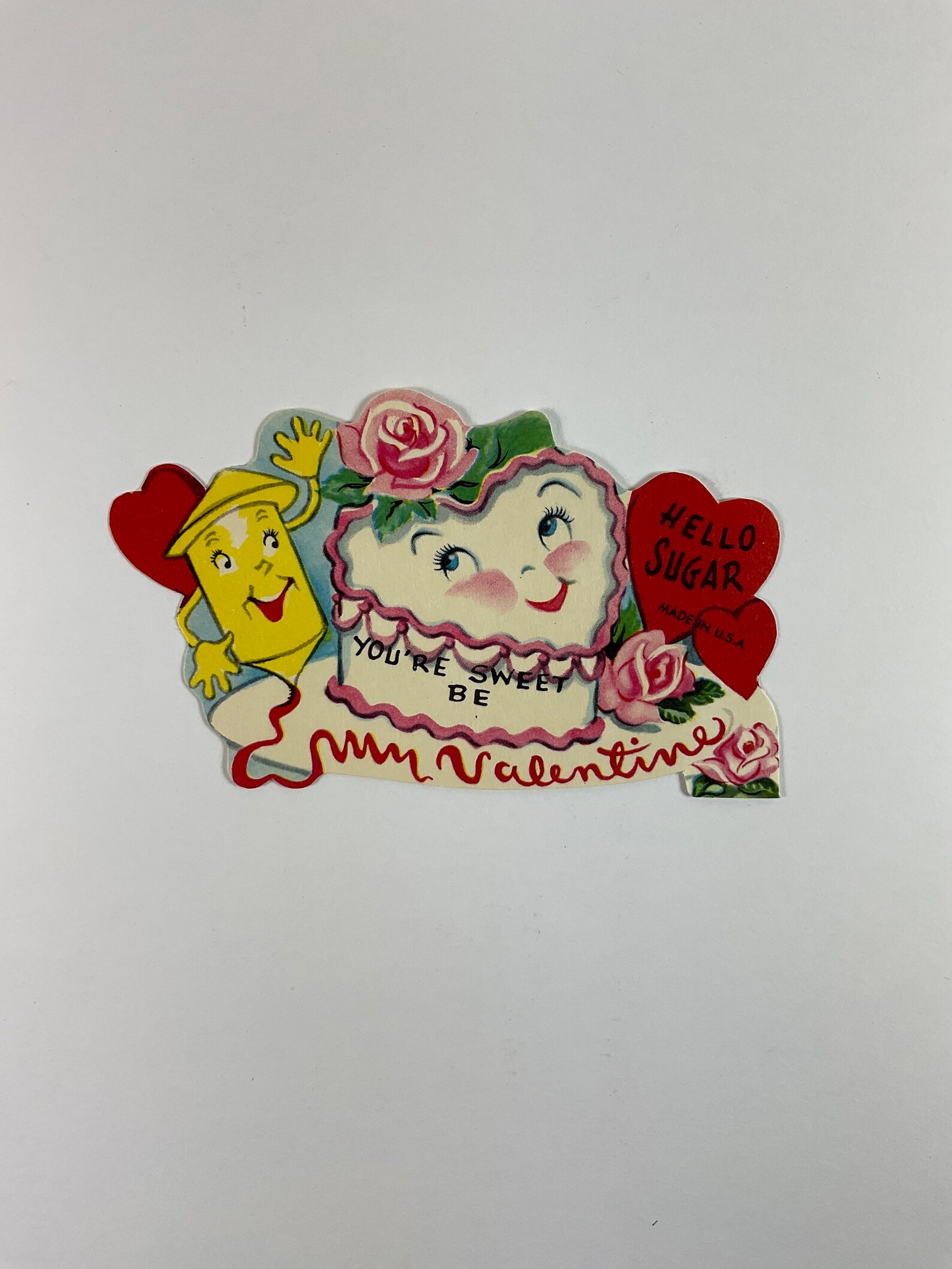 Anthro Anthropomorphic Hello Sugar Cake & Firecracker - Etsy
