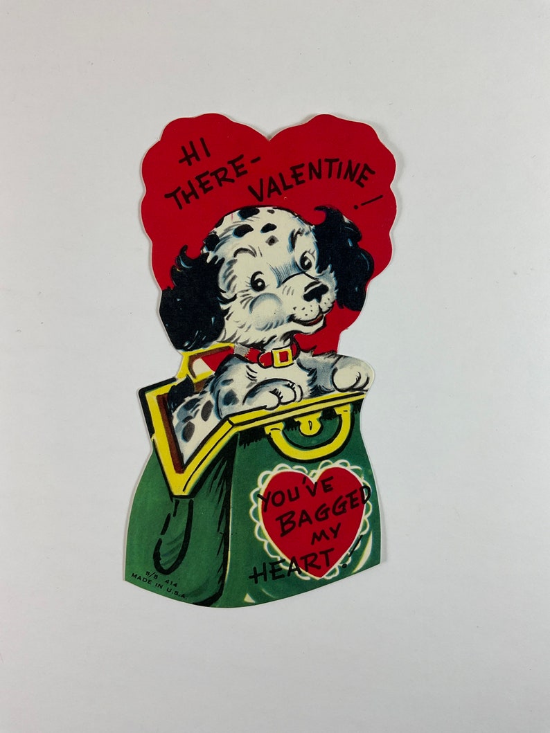 Spaniel Dalmatian Puppy Dog Inside Pocketbook You Bagged My - Etsy