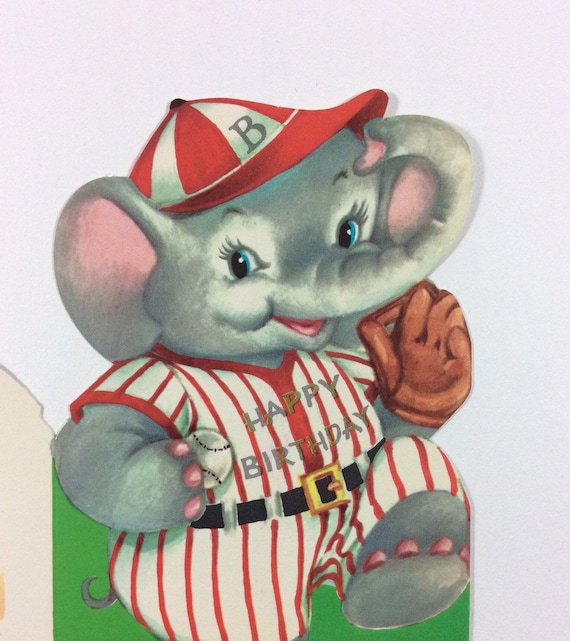 Elephant Playing Baseball