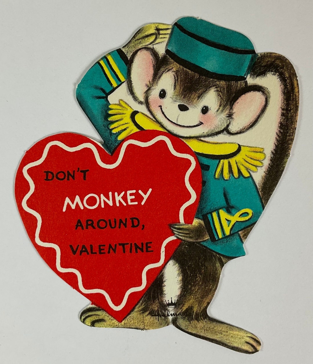 Dont Monkey Around Bellhop Bell Hop Monkey Vintage 1950s Unused ...
