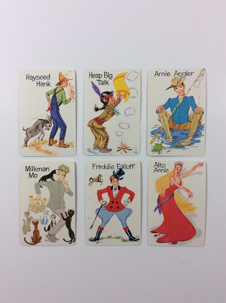 Random Lot of 3 Old Maid Children Vintage Whitman Playing Game Flash ...