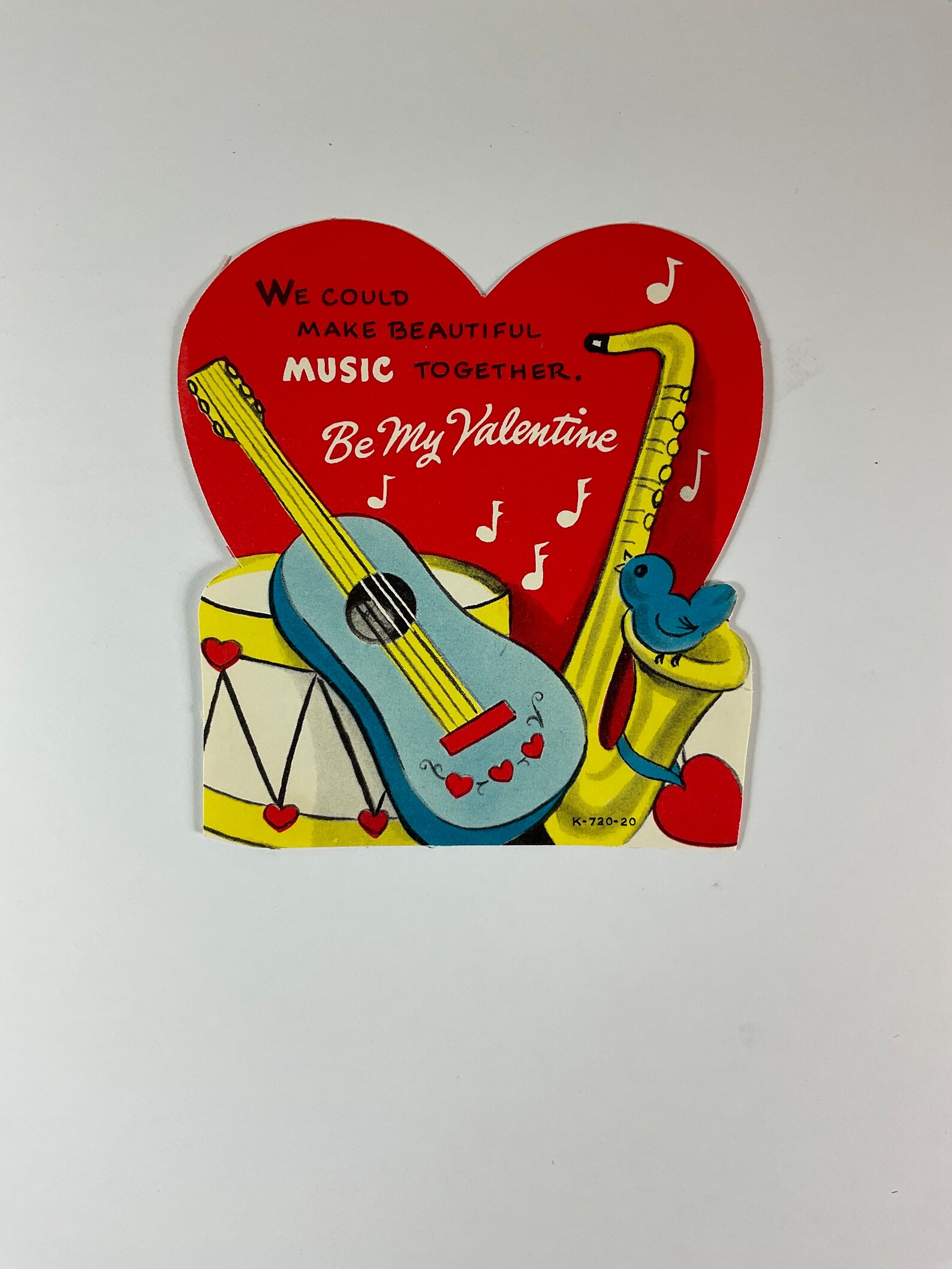We Make Beautiful Music Together Bluebird & Musical Instruments Vintage ...
