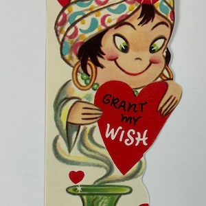 Grant My Wish Genie Fortune Teller in a Bottle Vintage 1950s Unused ...