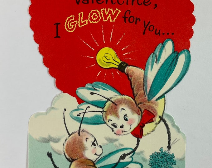 Anthro Anthropomorphic Light Bulb Tail Glow Bugs Vintage Unused ...
