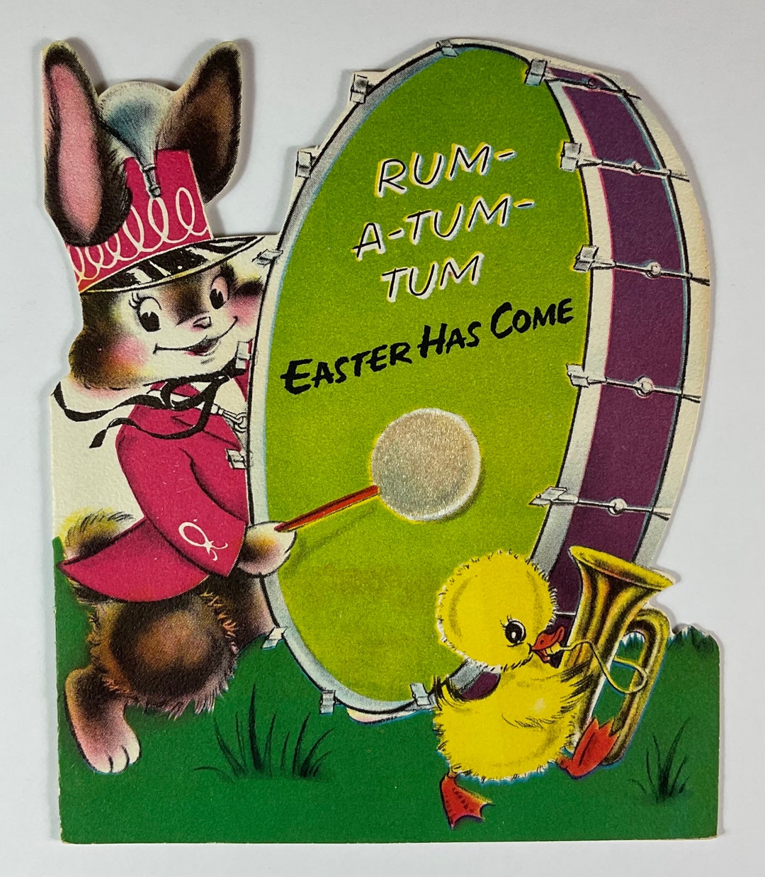 Rum A Tum Tum Bunny Rabbit Drummer & Chick Marching Band Vintage 1940s ...