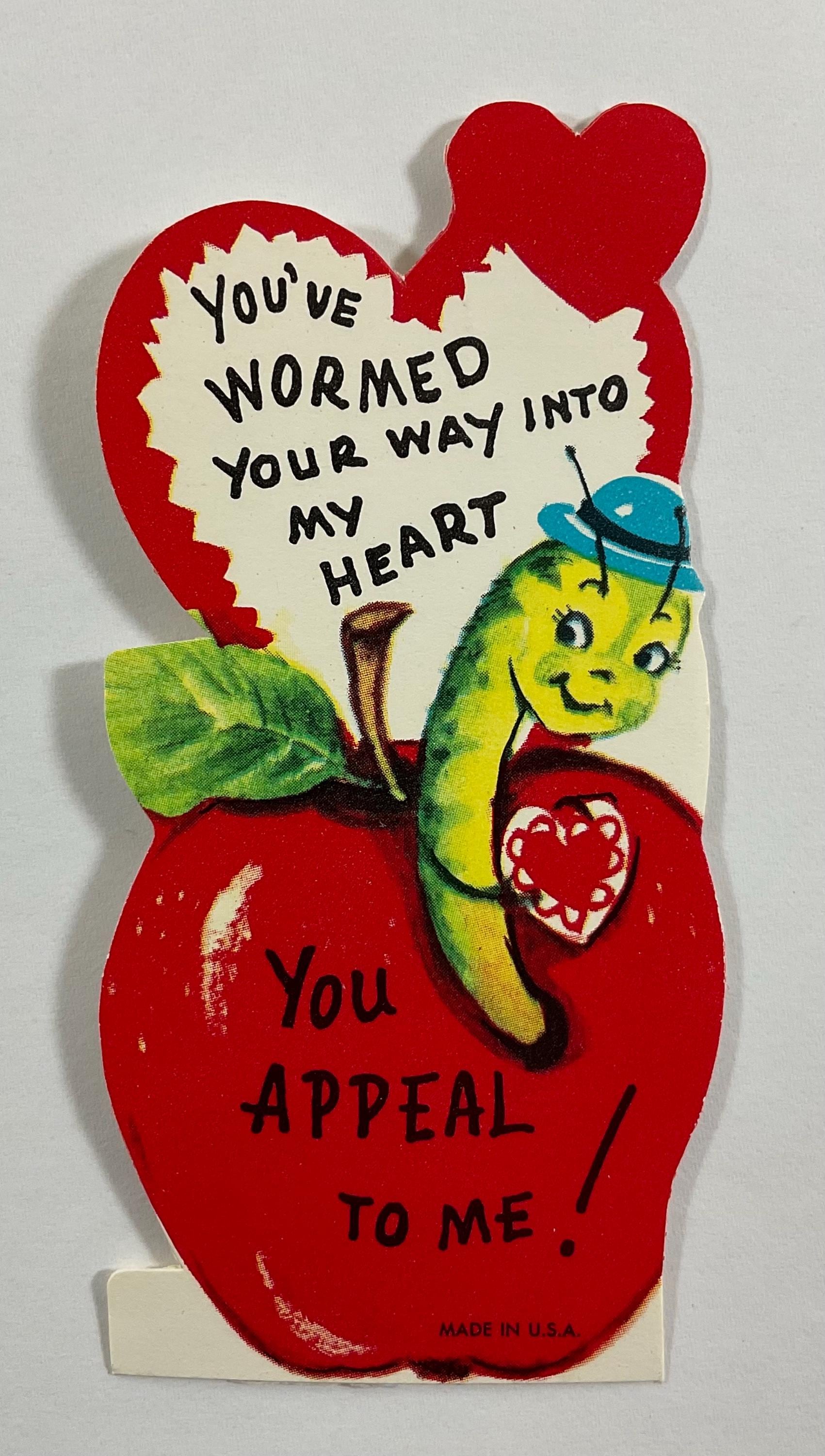 You've Wormed Your Way Into My Heart Anthro Anthropomorphic Apple Worm ...