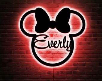 Personalized Minnie Sign - Etsy